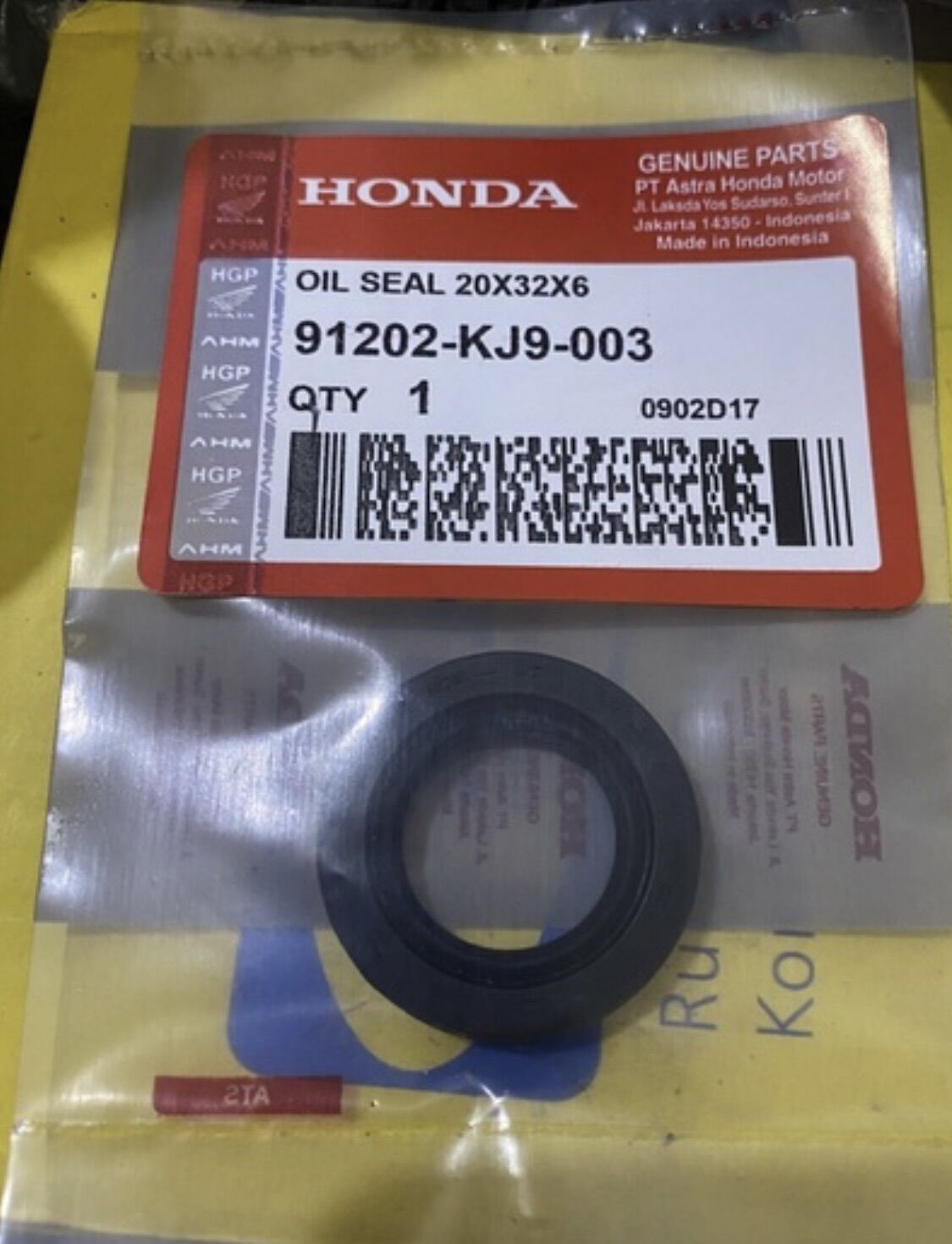 Sil Seal As Puli Pully Puly Pulley Rasio Gardan 91202-KJ9-003 20X32X6 ...