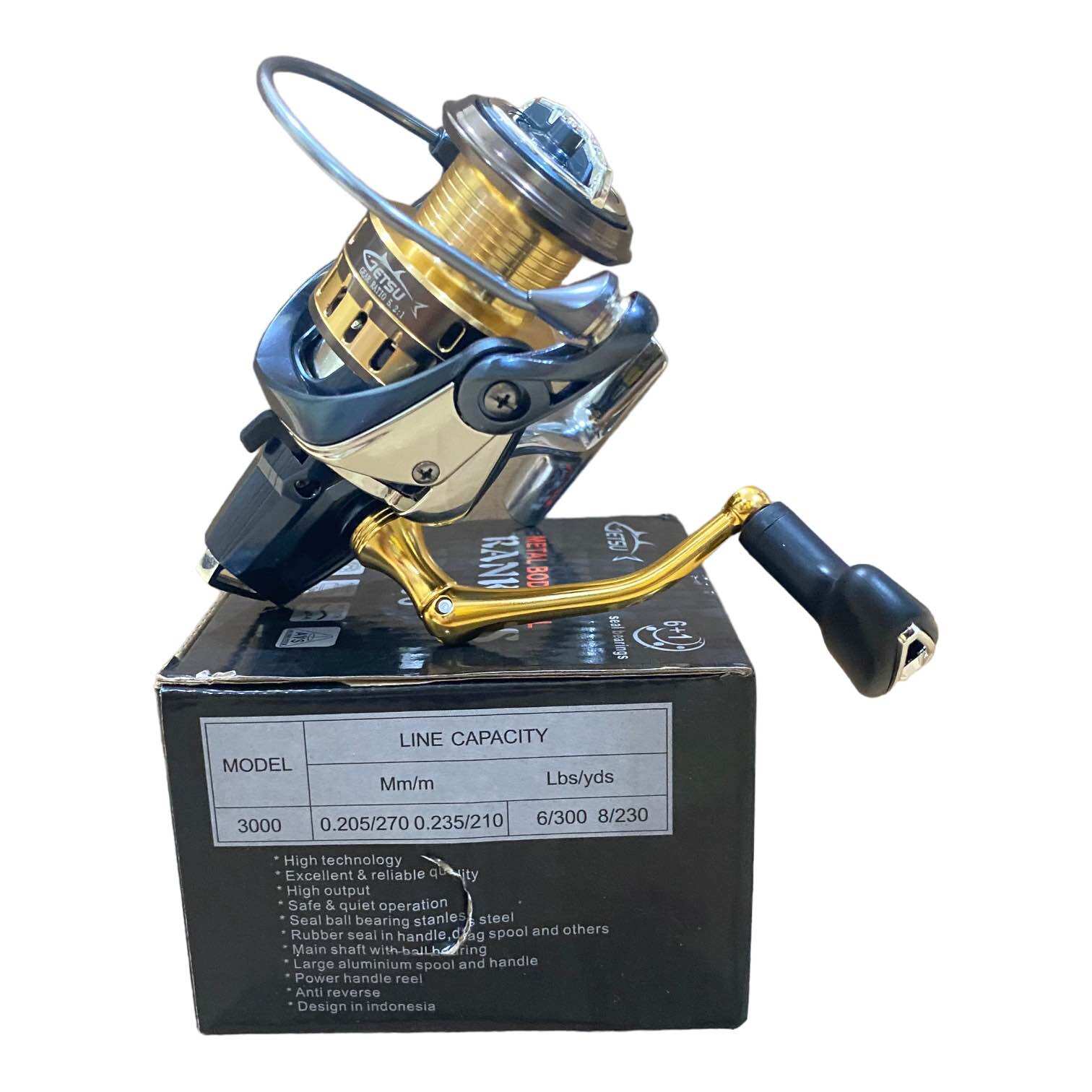 Reel Pancing Getsu Rankers 3000 Power Handle Metal Body | Lazada Indonesia