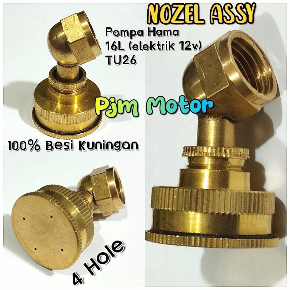 4H kuningan Nozzle nojel nozel spuyer mata mesin sprayer pompa hama 4 ...