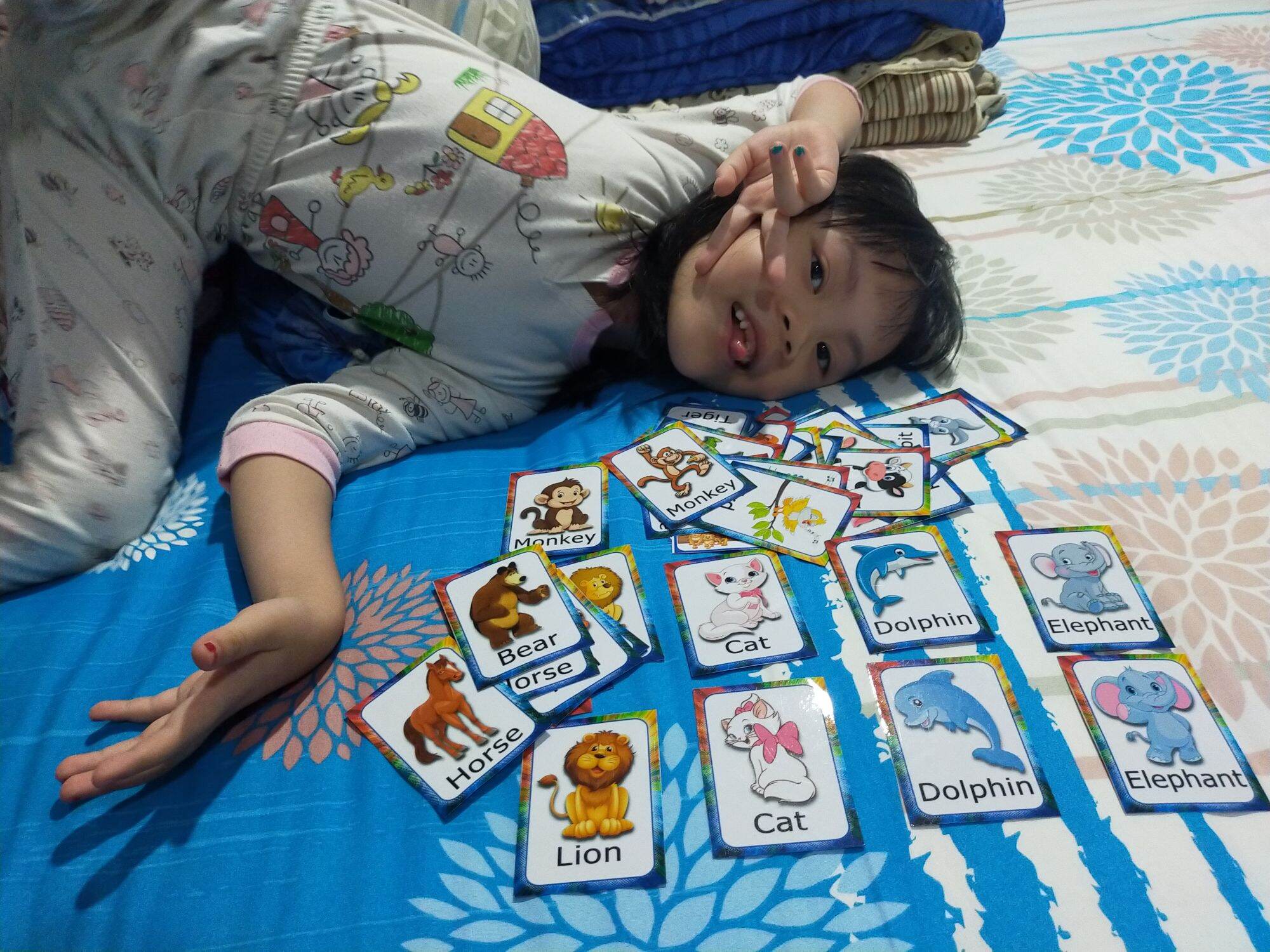 PERMAINAN KARTU MEMORY UNTUK ANAK MODEL GAMBAR BINATANG LUCU KARTU ...