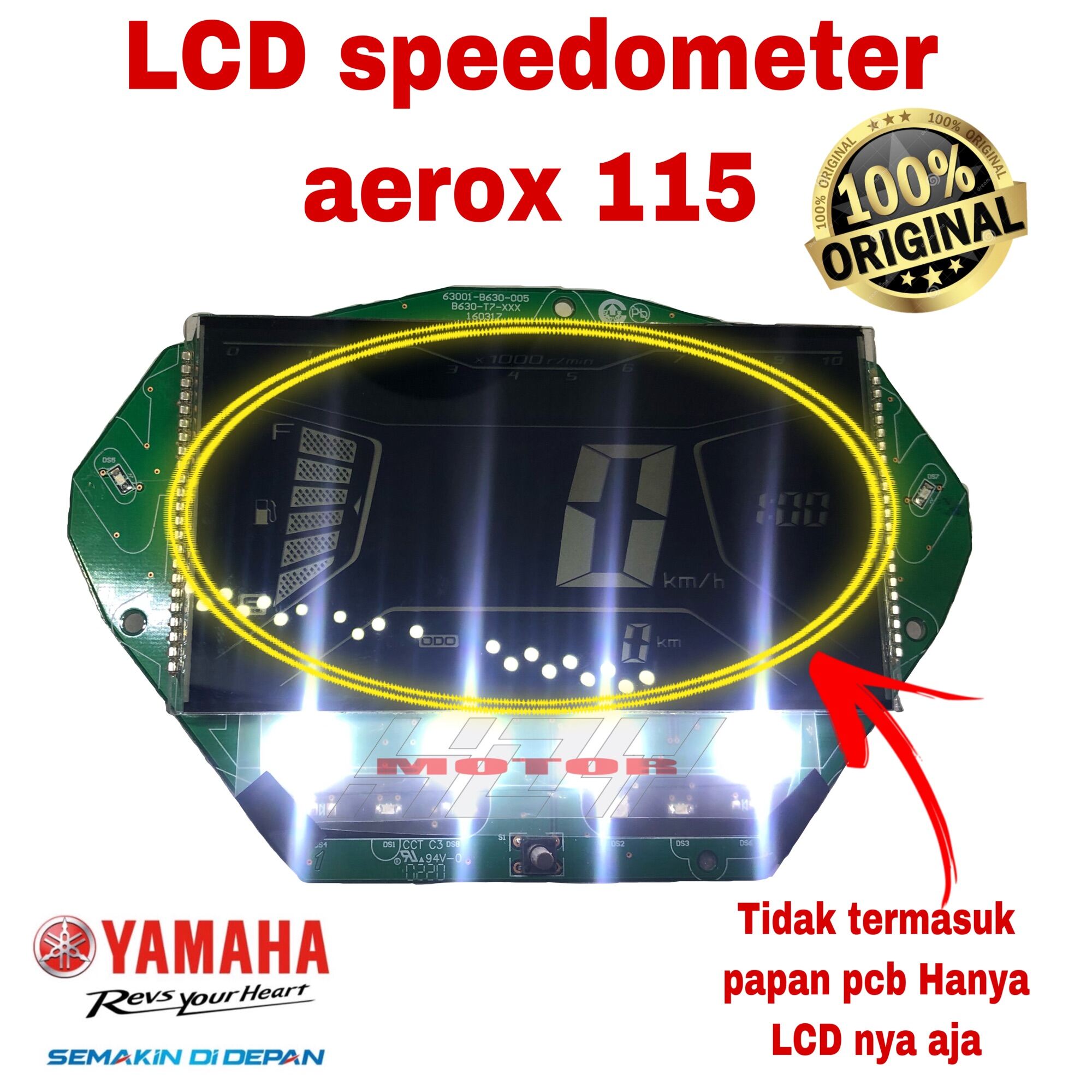 LCD kilometer speedometer speedo meter aerox 155 Yamaha aerox baru | Lazada Indonesia