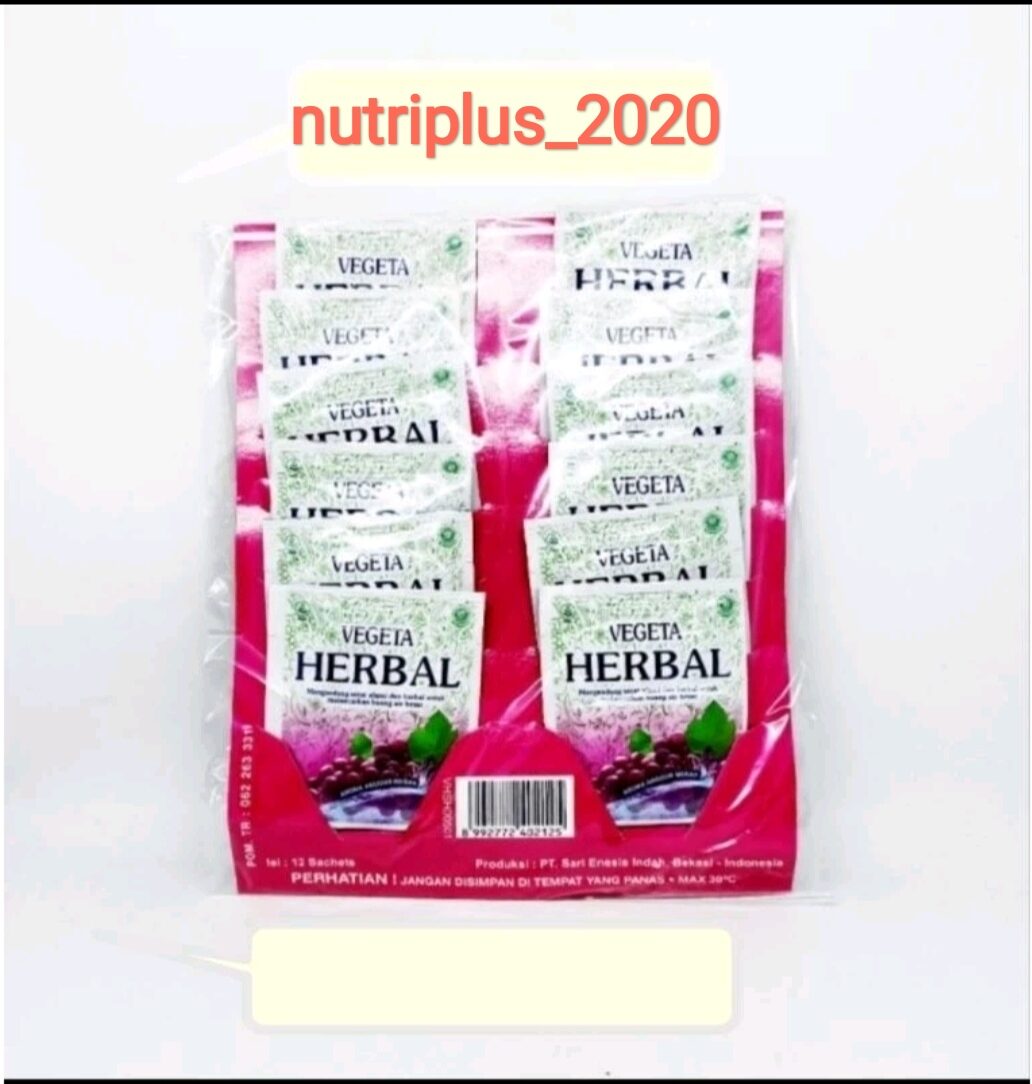 Vegeta Herbal Rasa Anggur isi 12 sachet(hanger) | Lazada Indonesia