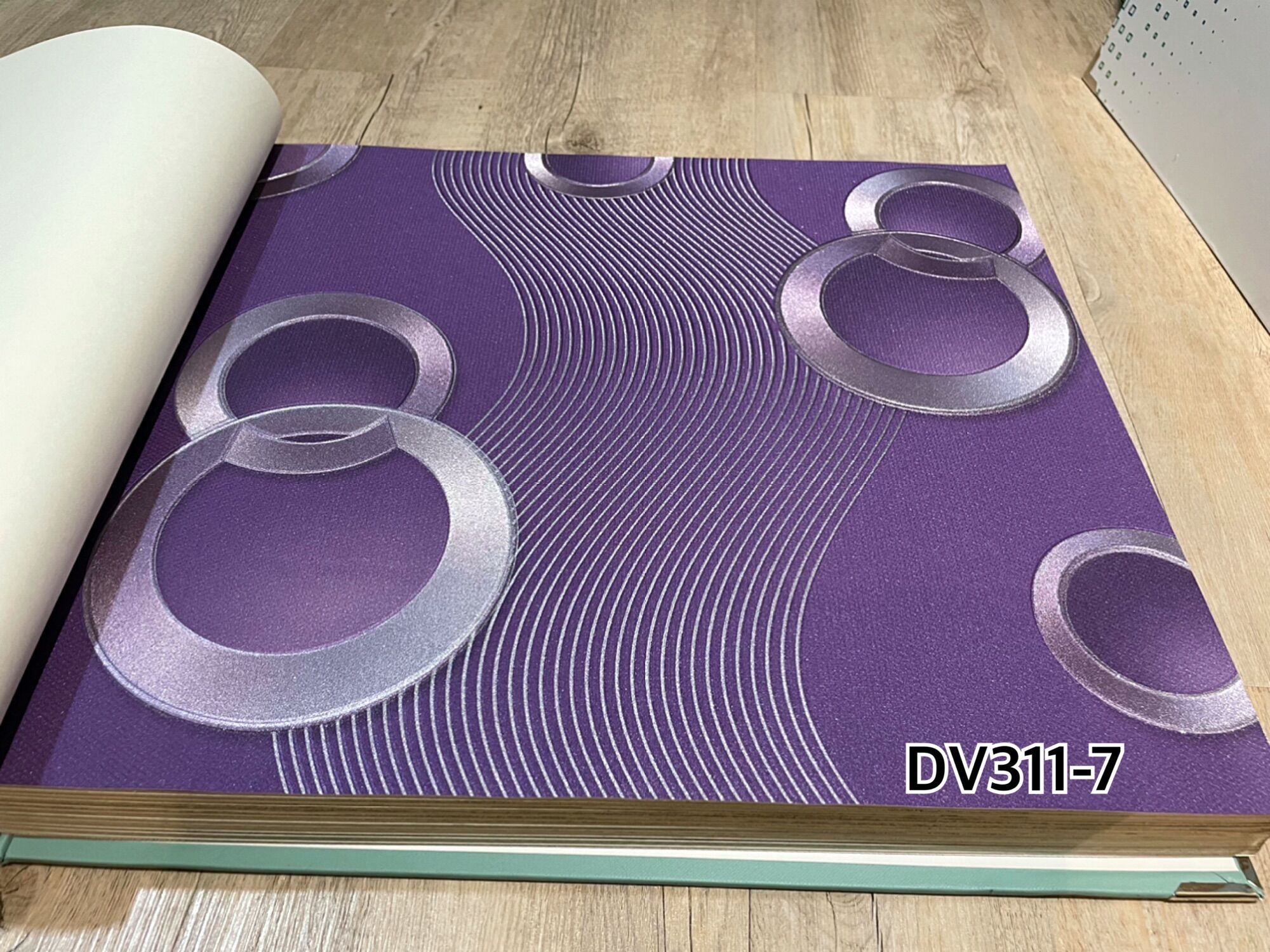 Wallpaper Dinding Bulat Lingkaran Ungu Muda Ungu Tua Modern | Lazada ...