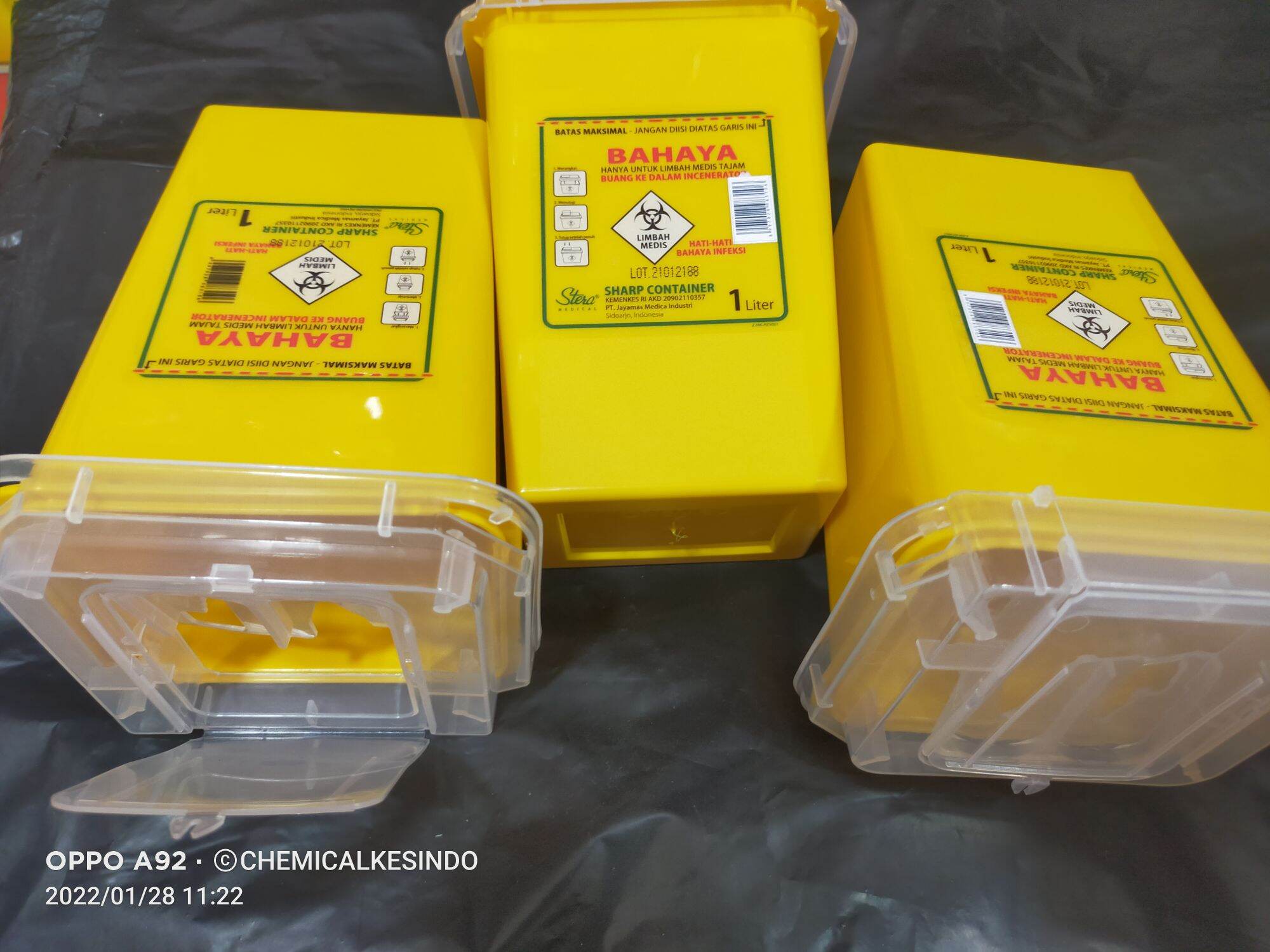SHARP CONTAINER 1 LITER STERA TEMPAT SAMPAH MEDIS LIMBAH MEDIS | Lazada ...