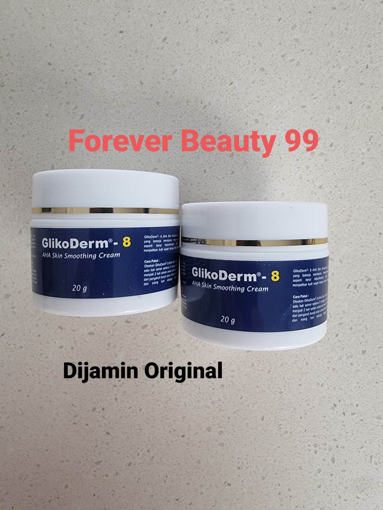 Glikoderm 8 cream GA 8% AHA Skin Smoothing krim - pot 20 gr | Lazada ...
