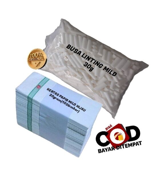 busa linting mild 30gram+varian kertas papir manis 20gram | Lazada ...
