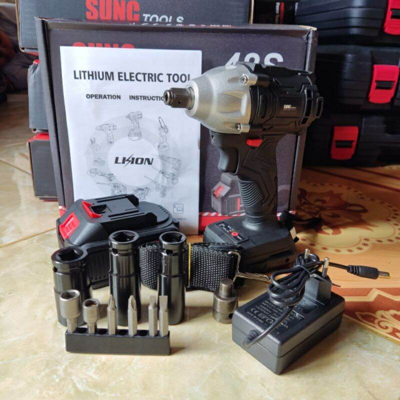 SUNC IMPACT WRENCH CORDLESS 48S Bor buka baut mobil batrei 1 by JLD ...
