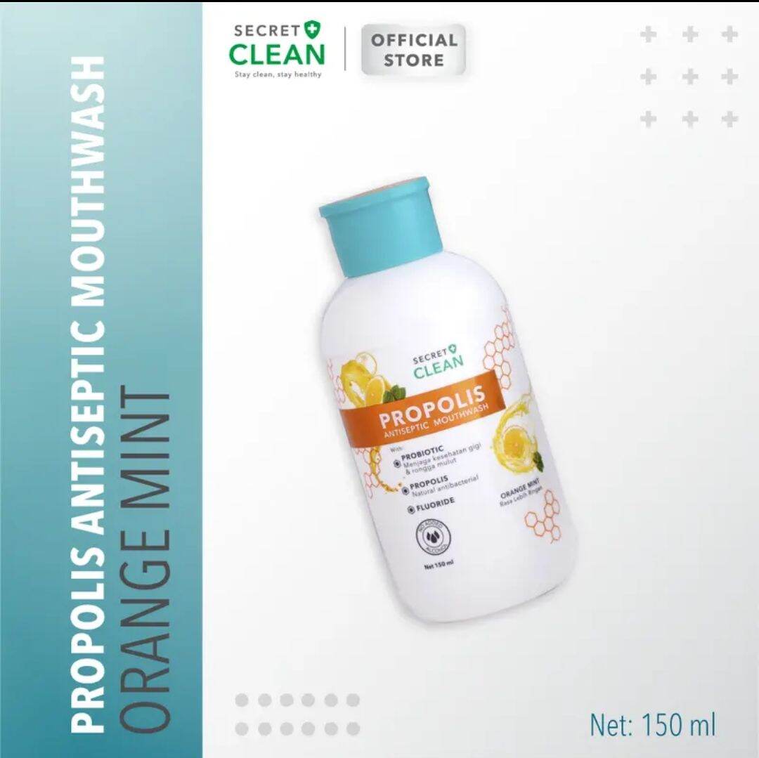 Secret Cleans Propolis Antiseptic Mouthwash 150ml | Lazada Indonesia