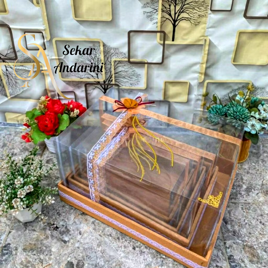 Box hantaran seserahan isi 4 tempat lamaran pernikahan mika LUXURY ...