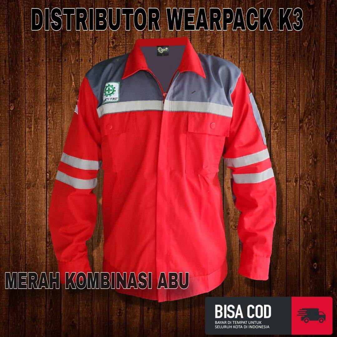 Wearpack Safety Pria dan Wanita Atasan/ Seragam Kerja/ APD Safety K3 ...