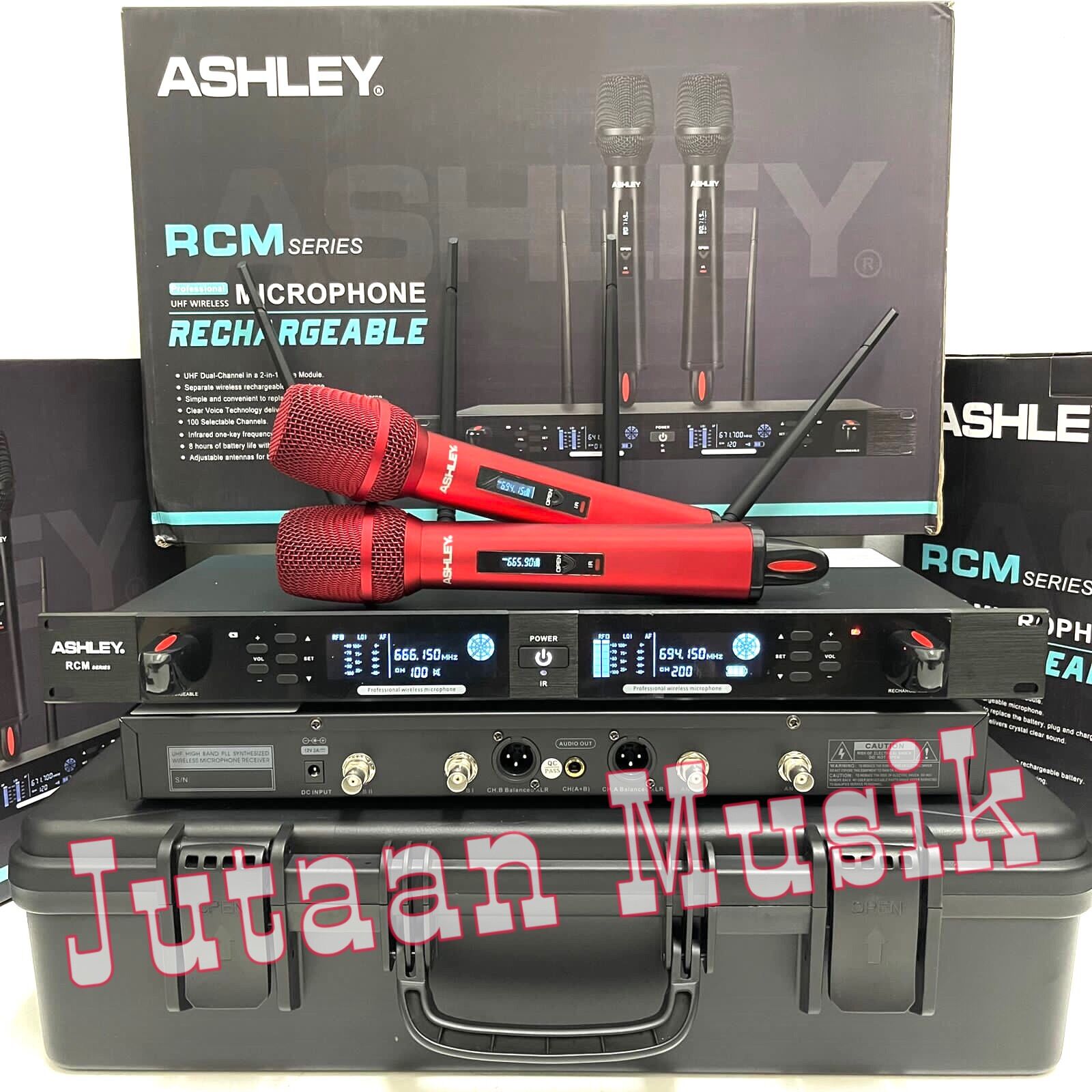 Mic Wireless Ashley RCM Original ashley microphone rcm | Lazada Indonesia