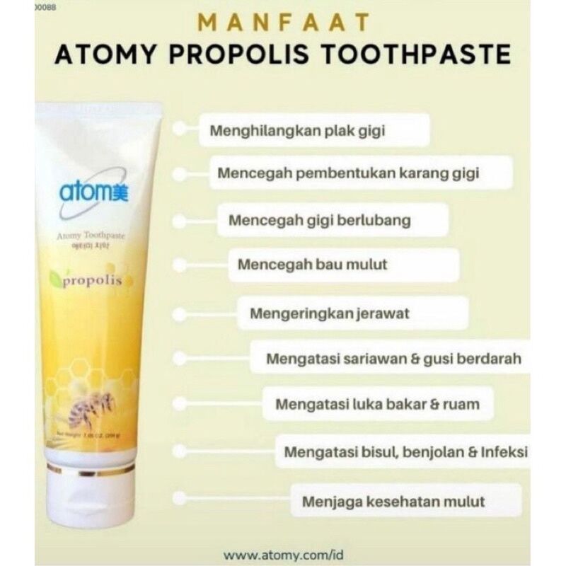 ORIGINAL 5 PCS Pasta Gigi Atomy Korea Odol Propolis Atomi Korea 200gr ...