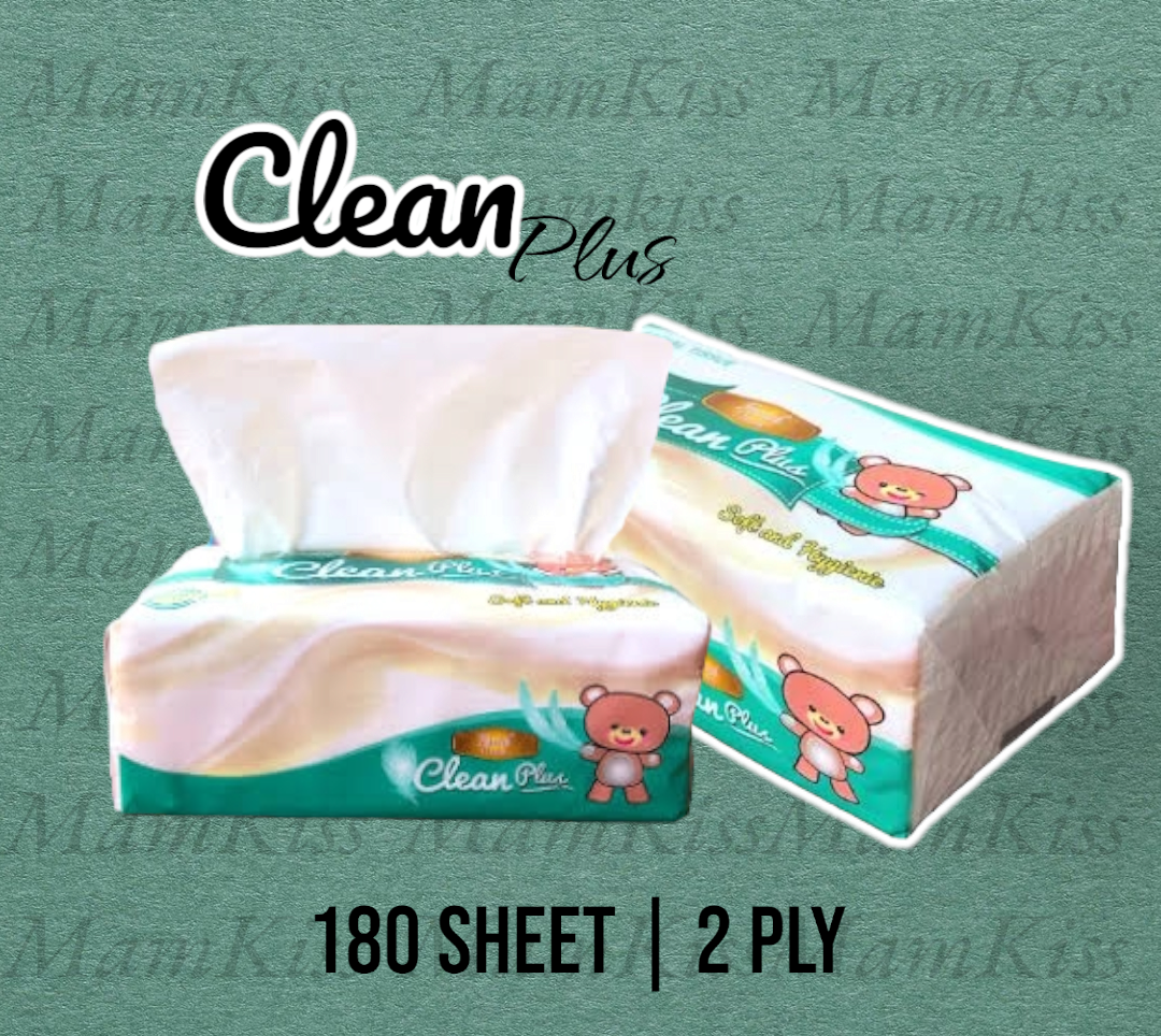Clean Plus Facial Tissue [180 Sheet/2 Ply] | Lazada Indonesia