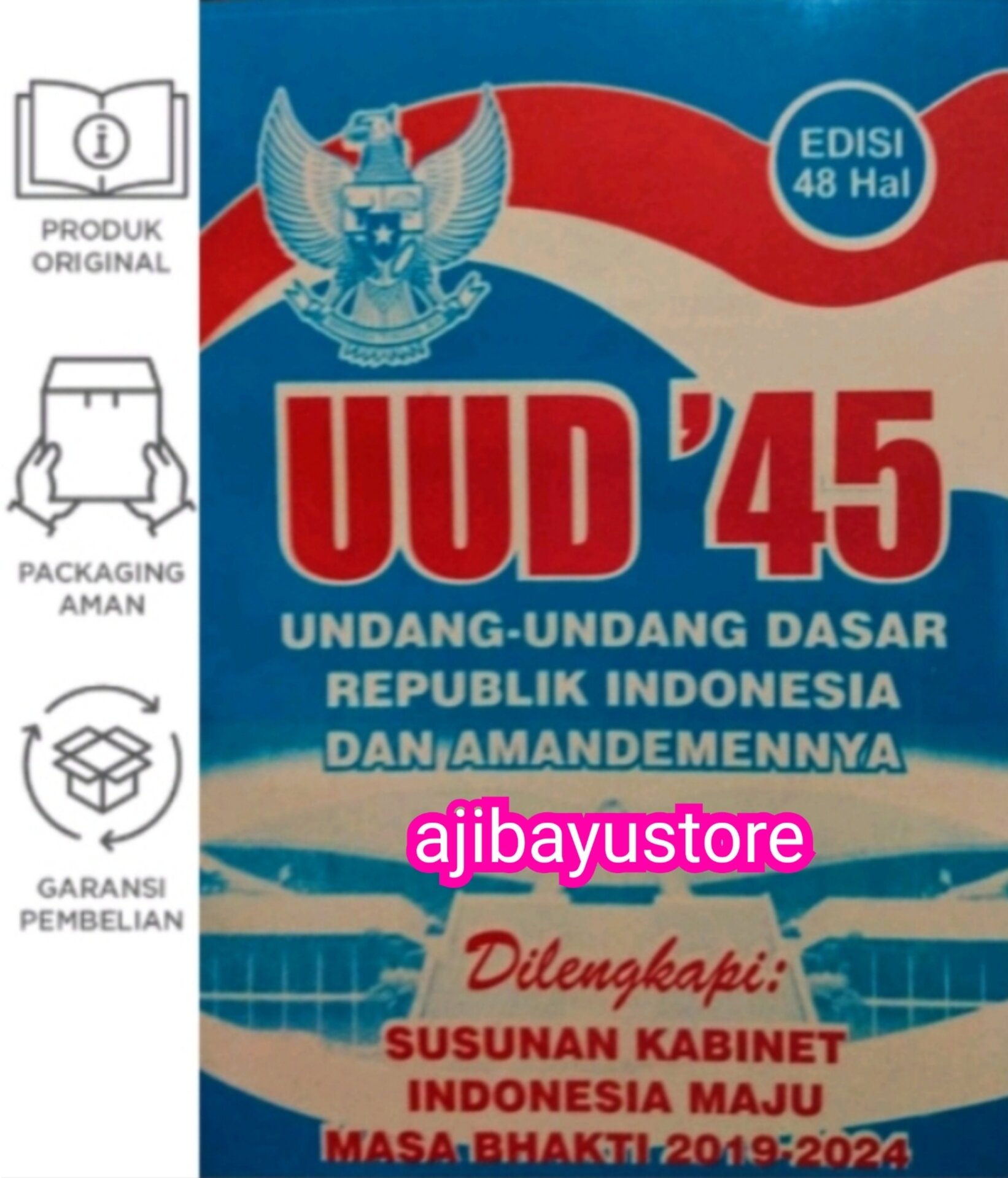 Buku Uud 45 Undang Undang Dasar Negara Republik Indonesia Tahun 1945 Susunan Kabinet Indonesia 