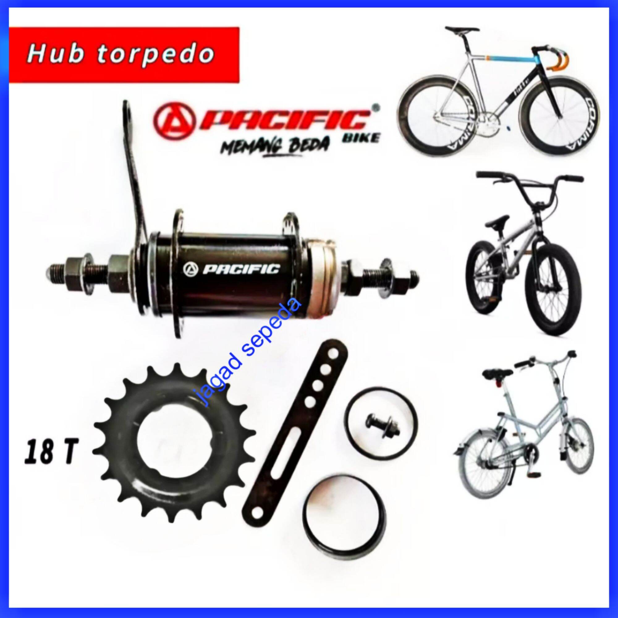 FREEHUB HUB REM TORPEDO PACIFIC 36 hole hub sepeda pacific BMX Fixie ...