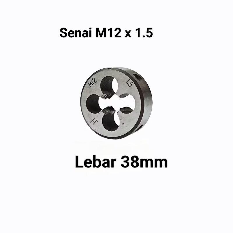 1pcs mata senai snai snei m12x1.5 senai baut 17 drat kasar round die ...