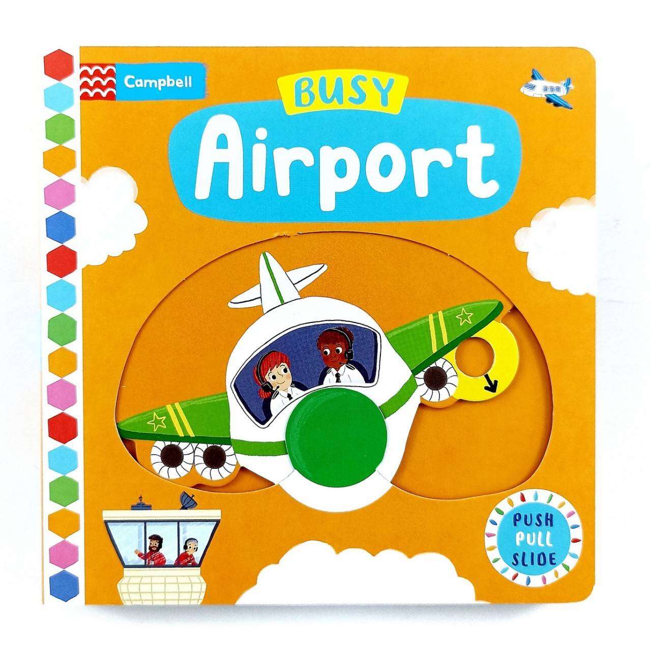 Campbell Busy Airport Push Pull Slide Board Book | Lazada Indonesia