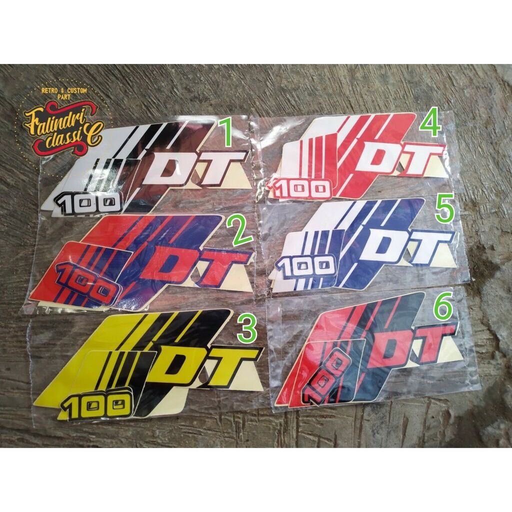 striping yamaha dt100 decal yamaha dt100 polet yamaha dt100 | Lazada ...