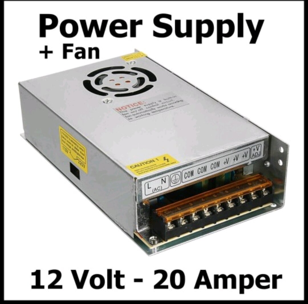 power supply jaring 12v 20A switching power supply 12 volt 20 Amper | Lazada Indonesia