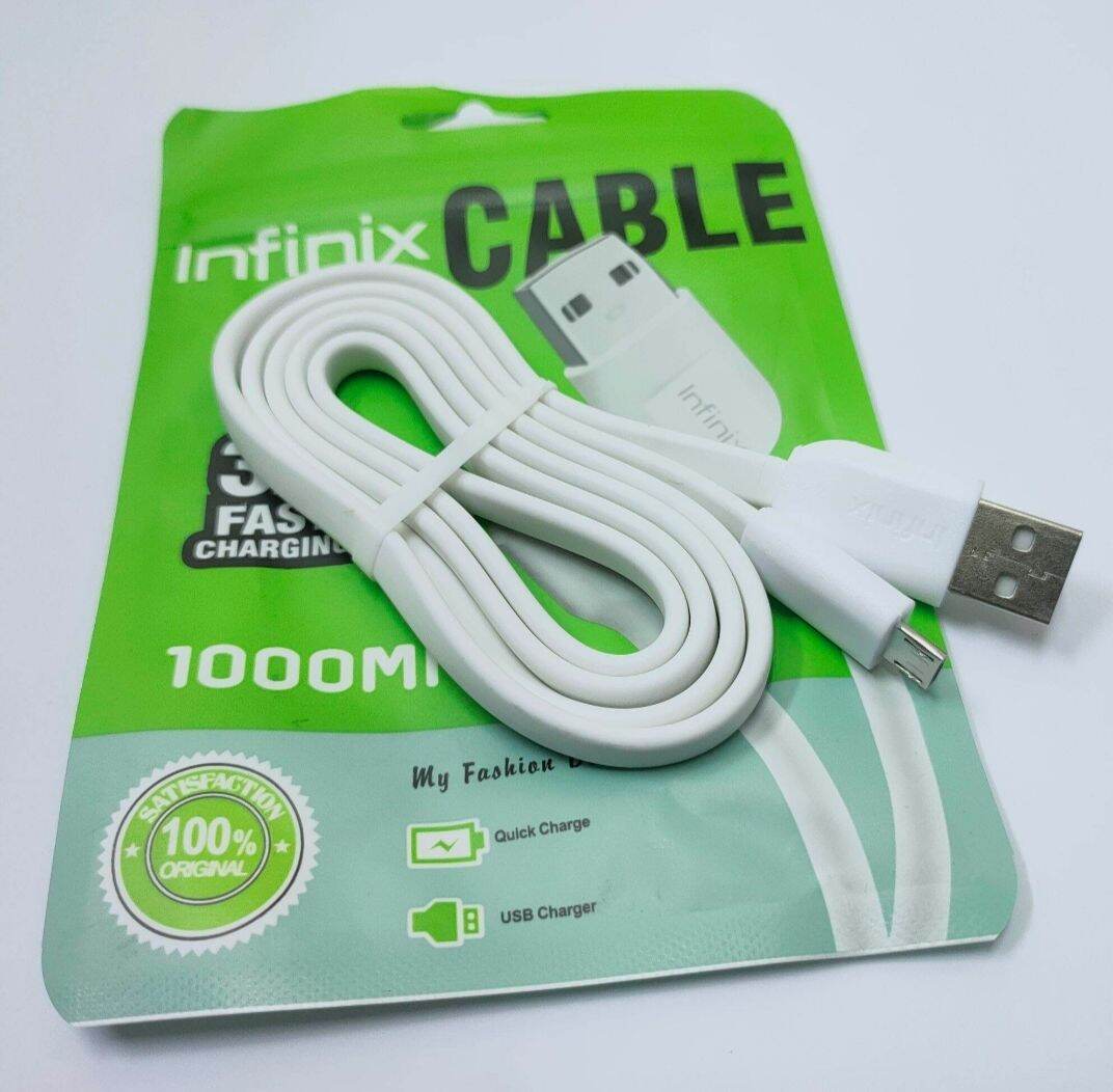 Original 100% Infinix Kabel Data Charger Casan Micro USB / Infinix ...