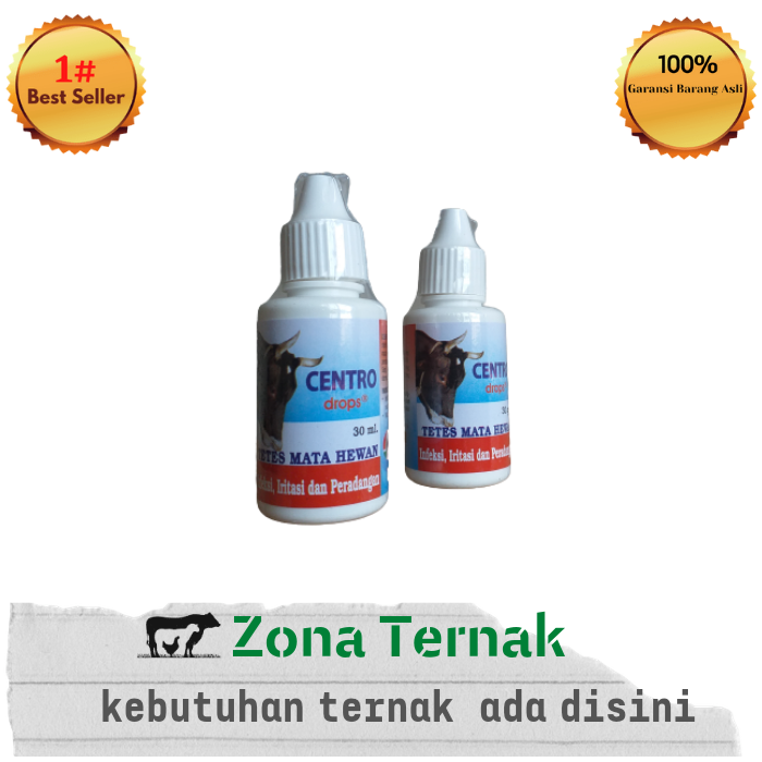 CENTRO DROP 30 ML - obat tetes mata untuk sapi kambing domba hewan ...