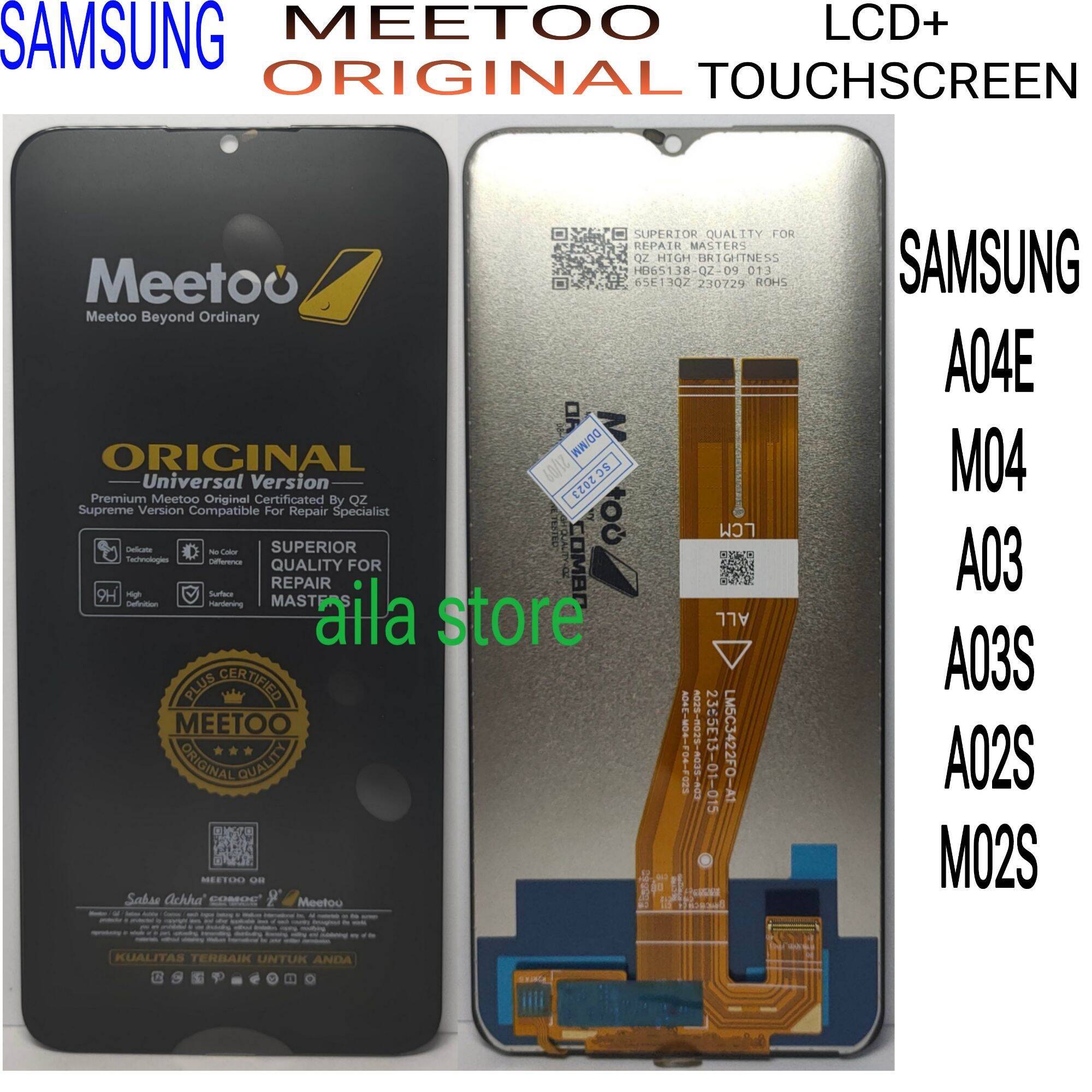 LCD SAMSUNG A04E/M04/A02S/M02S/A03/A03S MEETOO ORIGINAL FULLSET ...