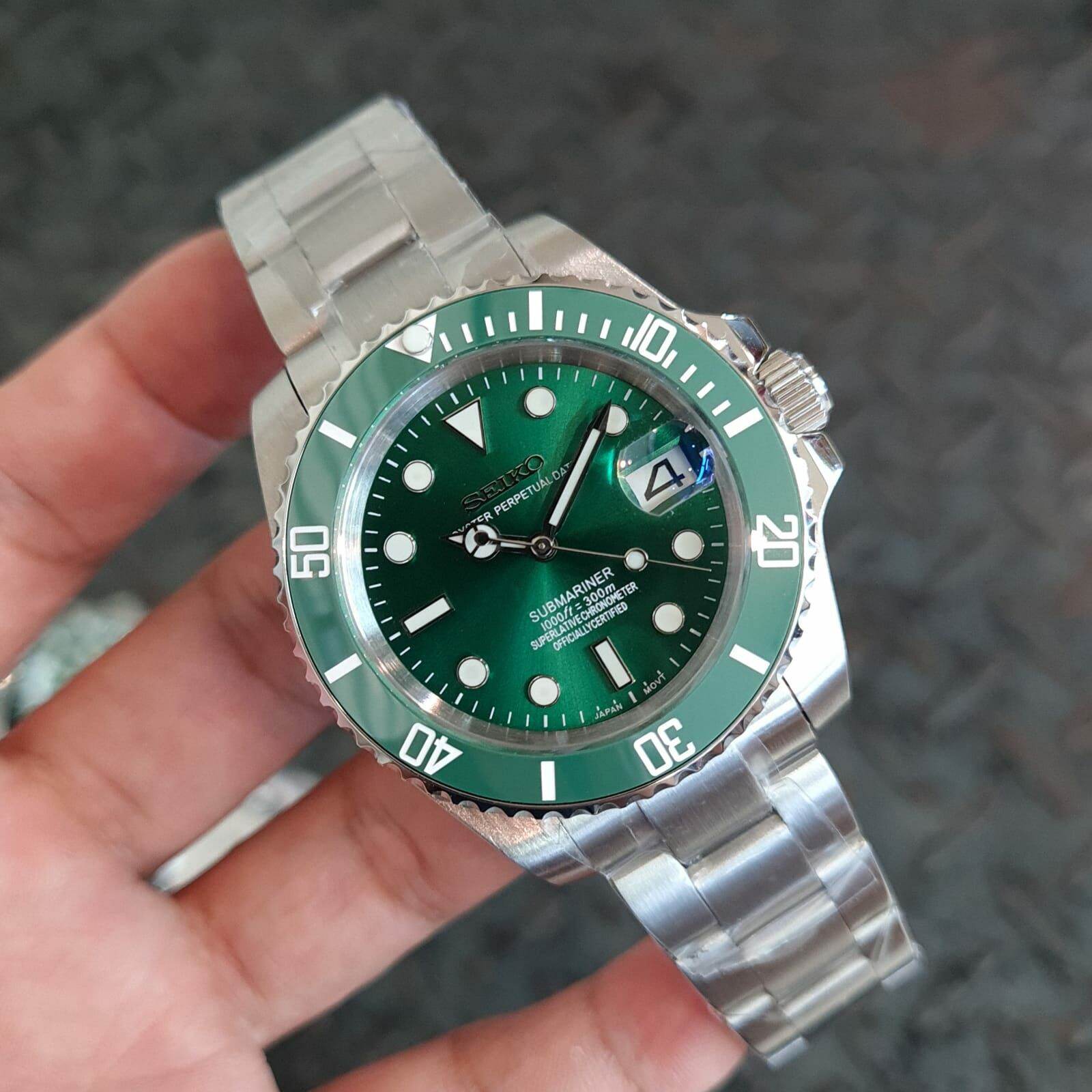 Jam tangan Pria Automatic SEIKO Mod Custom Cal NH35A Original fullset ...