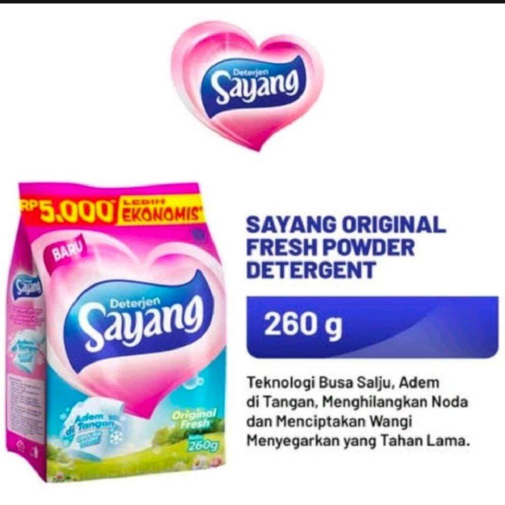 Sayang powder deterjen 260 gr | Lazada Indonesia