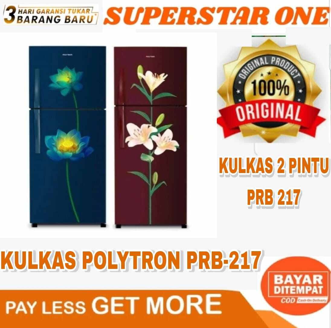 Polytron kulkas 2 pintu PRB 217 kulkas Polytron PRB-217 | Lazada Indonesia