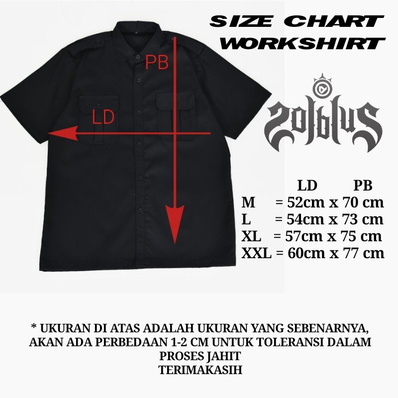 Basic - ZOLBLUS Workshirt Polos Enginer " HITAM PEKAT " | Lazada Indonesia