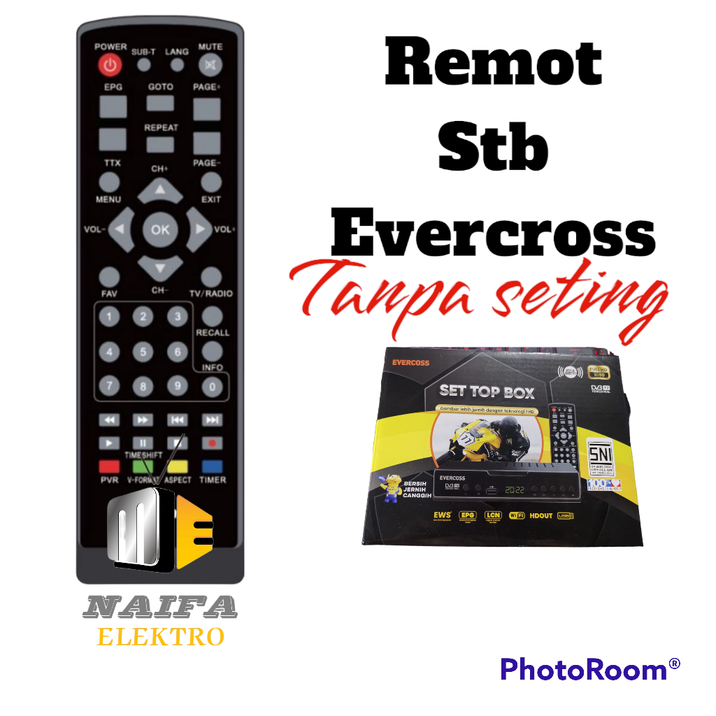 Remote Stb Evercross/Remote set top box tv digital evercross | Lazada ...