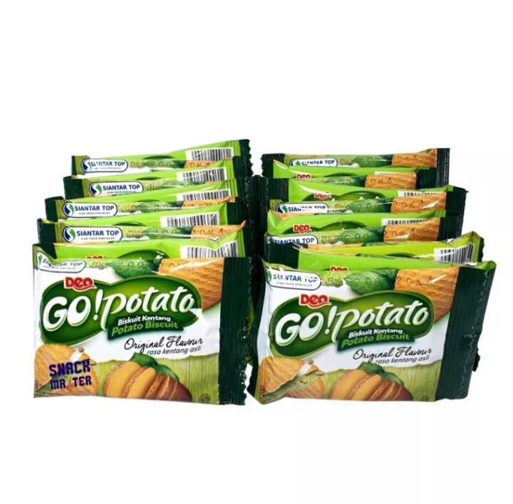 Deo Go potato Biskuit kentang original 1 renceng isi 10 pcs | Lazada ...