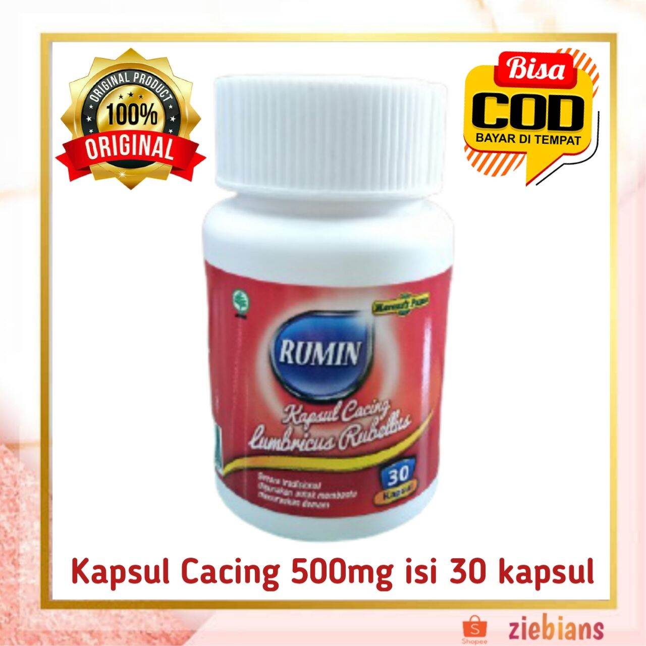 Rumin kapsul cacing 500mg isi 30 kapsul Nature's pride | Lazada Indonesia