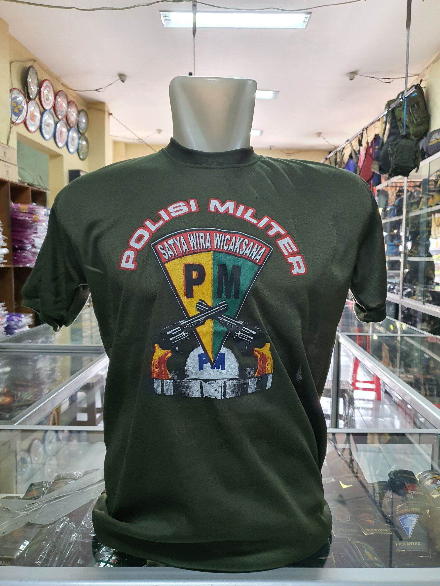 Kaos oblong Polisi Militer Hijau Tembak | Kaos dalaman Army lengan ... Kaos oblong Polisi Militer Hijau Tembak | Kaos dalaman Army lengan ...