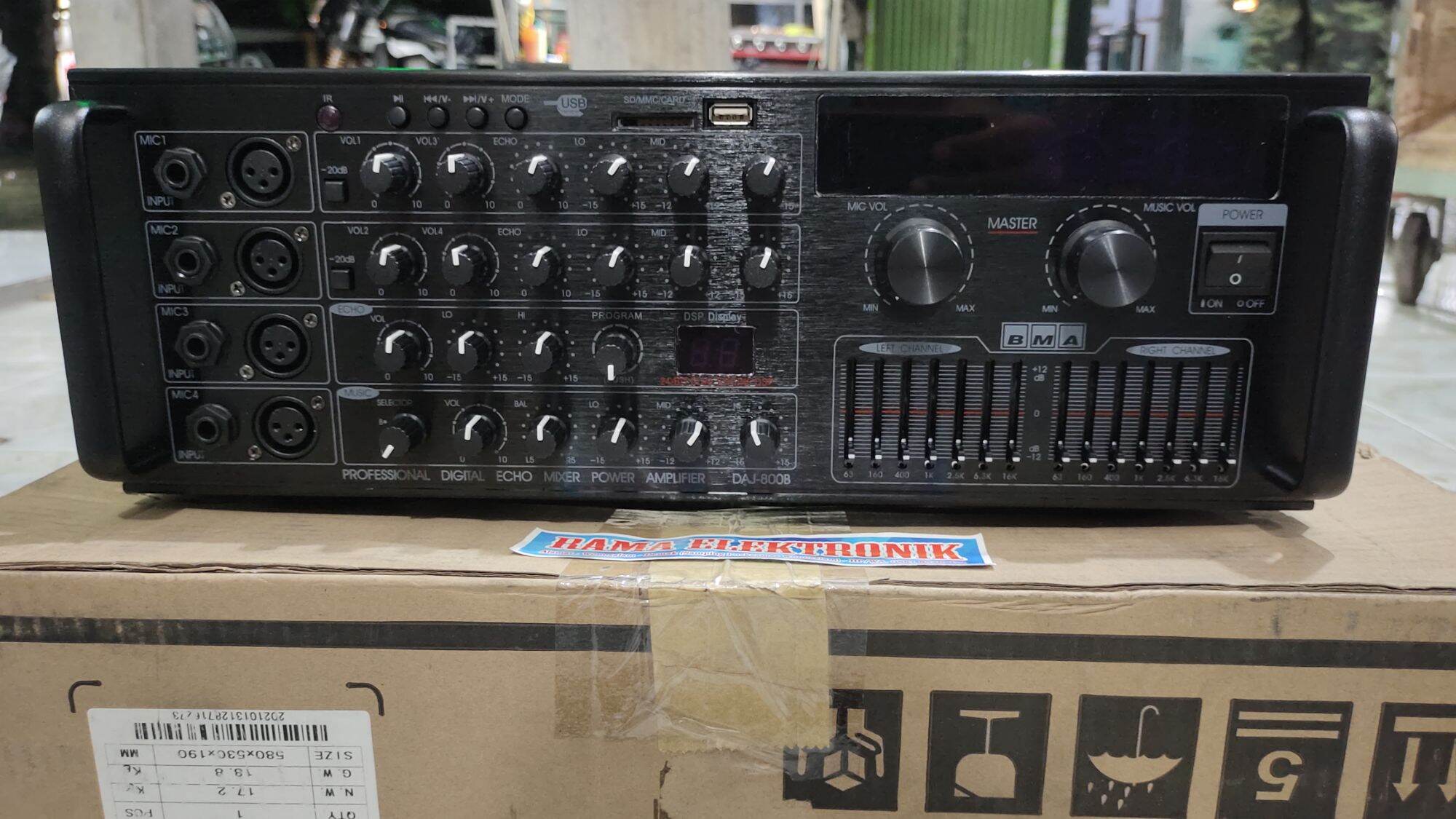 POWER AMPLIFIER BMA DAJ 800 AMPLI KARAOKE RUMAHAN EFEX RIVEB BMA DAJ 800 | Lazada Indonesia