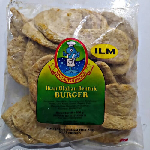 tempura burger ILM 500gr olahan ikan frozen food halal jajanan sd ...