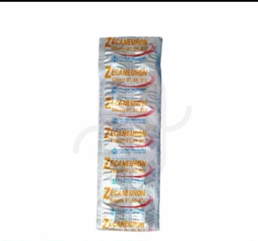 ZECANEURON Tablet B1 B6 B12 ( Obat kram, kesemutan, kebas dan pegal ...