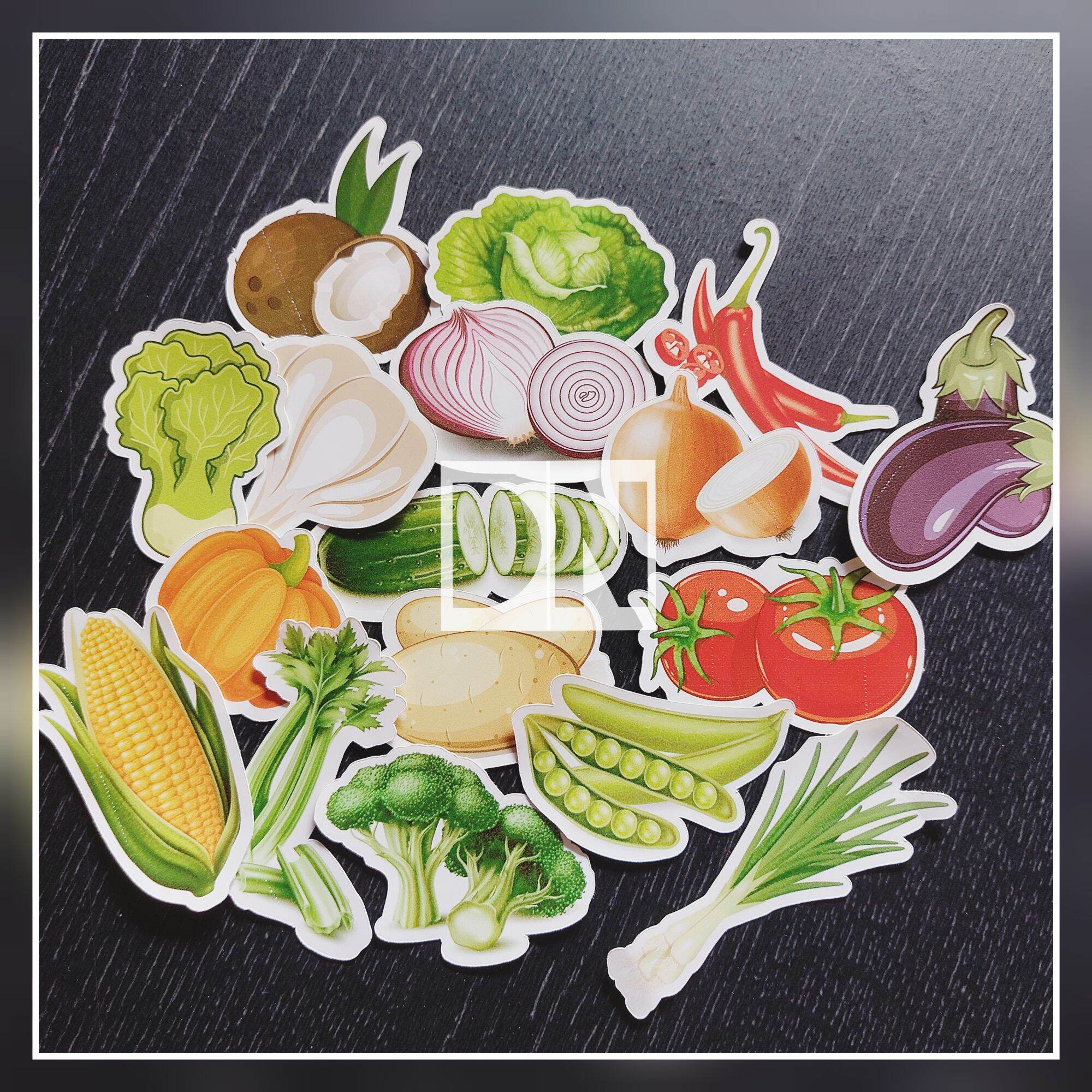 stiker kertas gambar sayuran sticker glossy gambar sayur jurnal isi ...