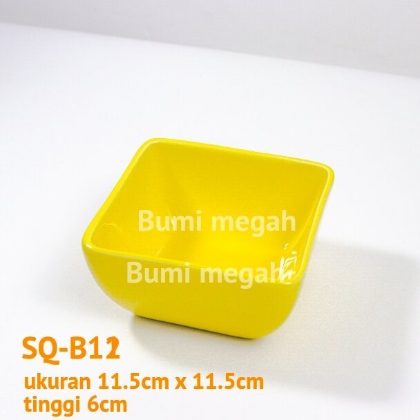 Mangkok persegi keramik / Square Bowl 11.5cm SQ-B12 3pcs by Indo ...