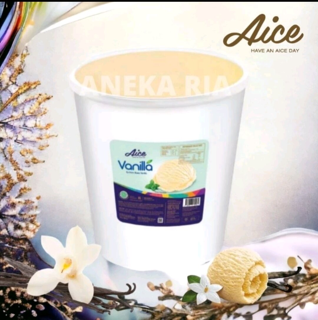AICE Vanilla Bucket Ice Cream / Es Krim Vanila 8 Liter / Es Krim AICE ...