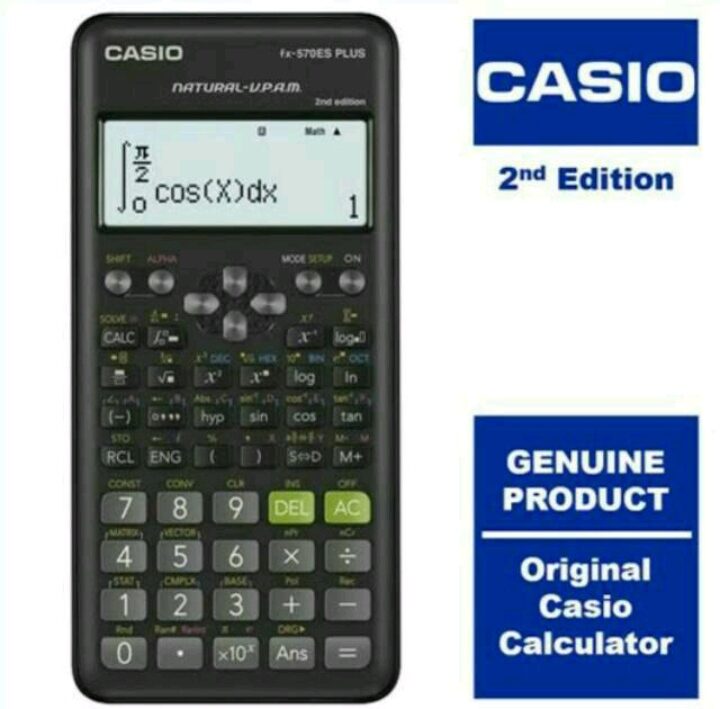 CASIO FX 570 ES PLUS CALCULATOR SCIENTIFIC KALKULATOR FX-570ES PLUS ...