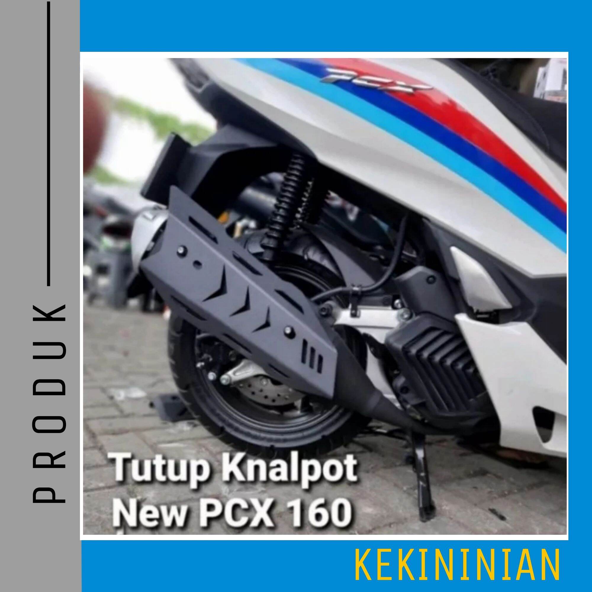 Cover Tutup Knalpot Honda PCX 160 2021 2022 2023 Carbon Nemo dab besi ...
