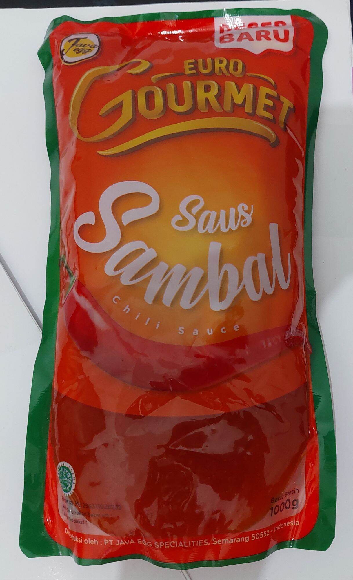 Saus SAMBAL EURO GOURMET 1Kg / Euro Gourmet Saus Sambal 1Kg | Lazada ...