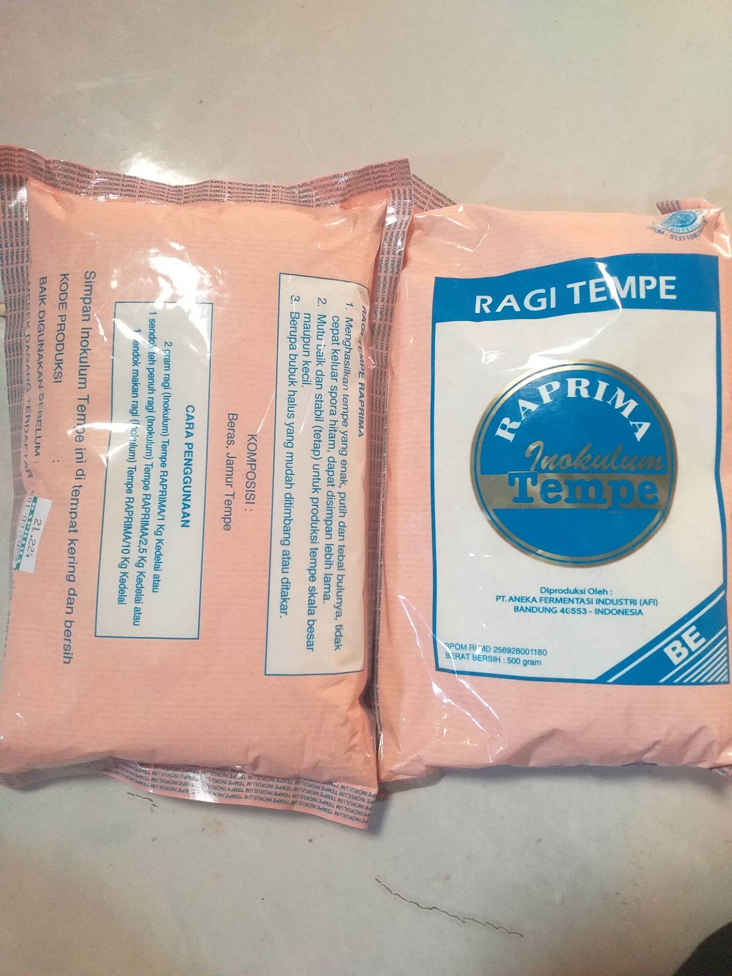 Ragi Tempe Raprima/ Ragi Pembuat Tempe 500g | Lazada Indonesia
