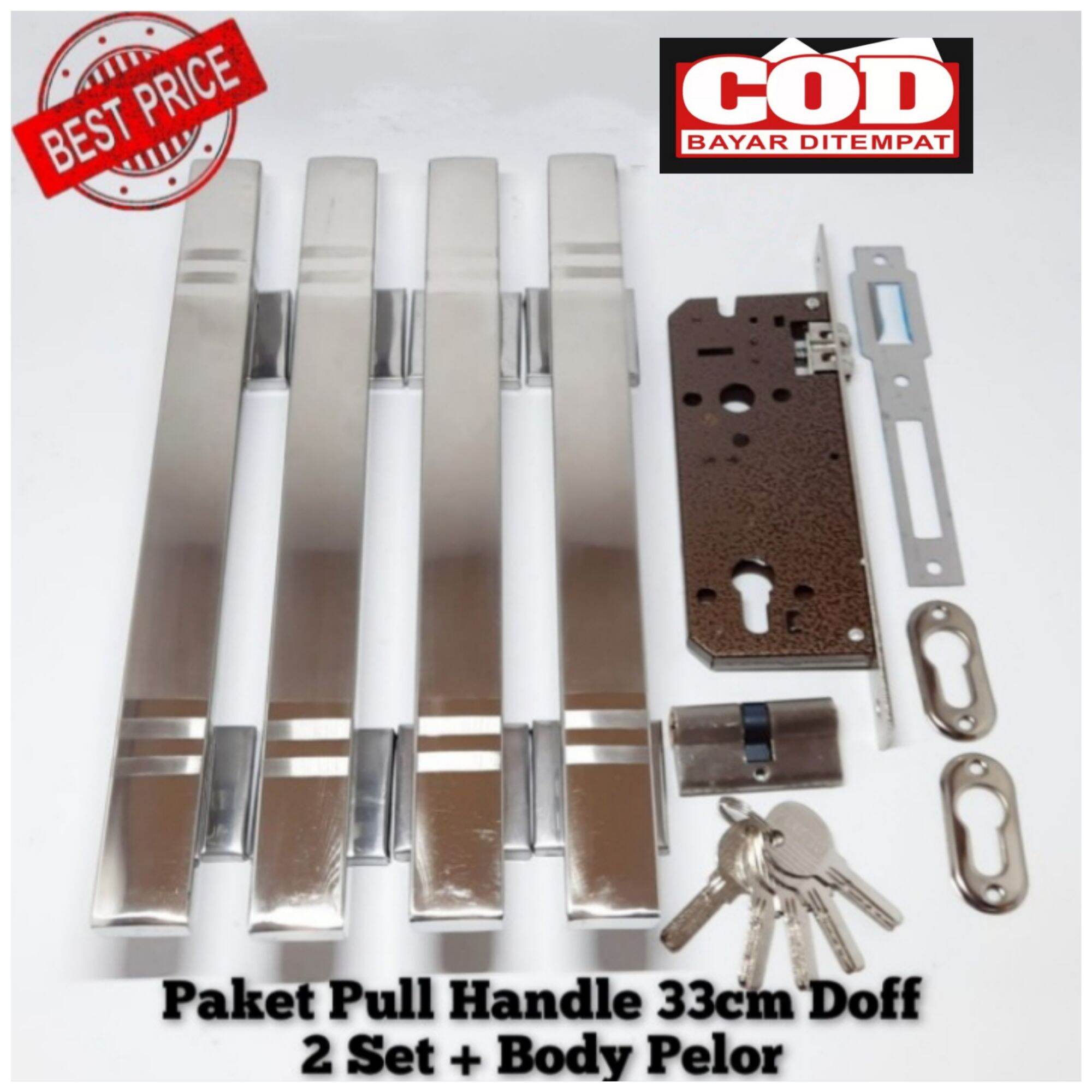 Kunci pintu 1 set lengkap Gagang Tarikan Pintu Rumah Gagang pintu satu ...