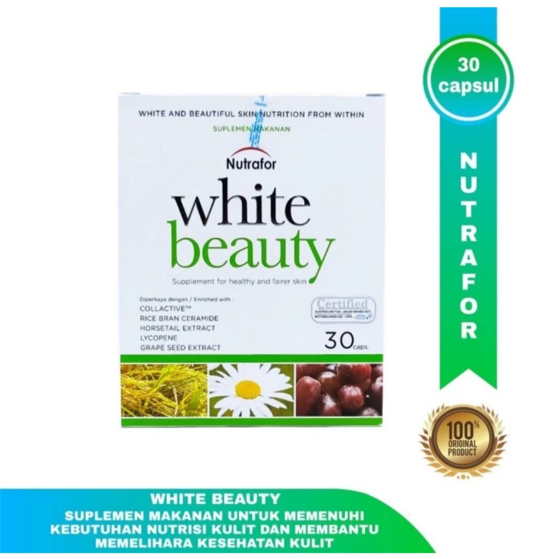 Nutrafor White Beauty isi 30 kapsul | Lazada Indonesia