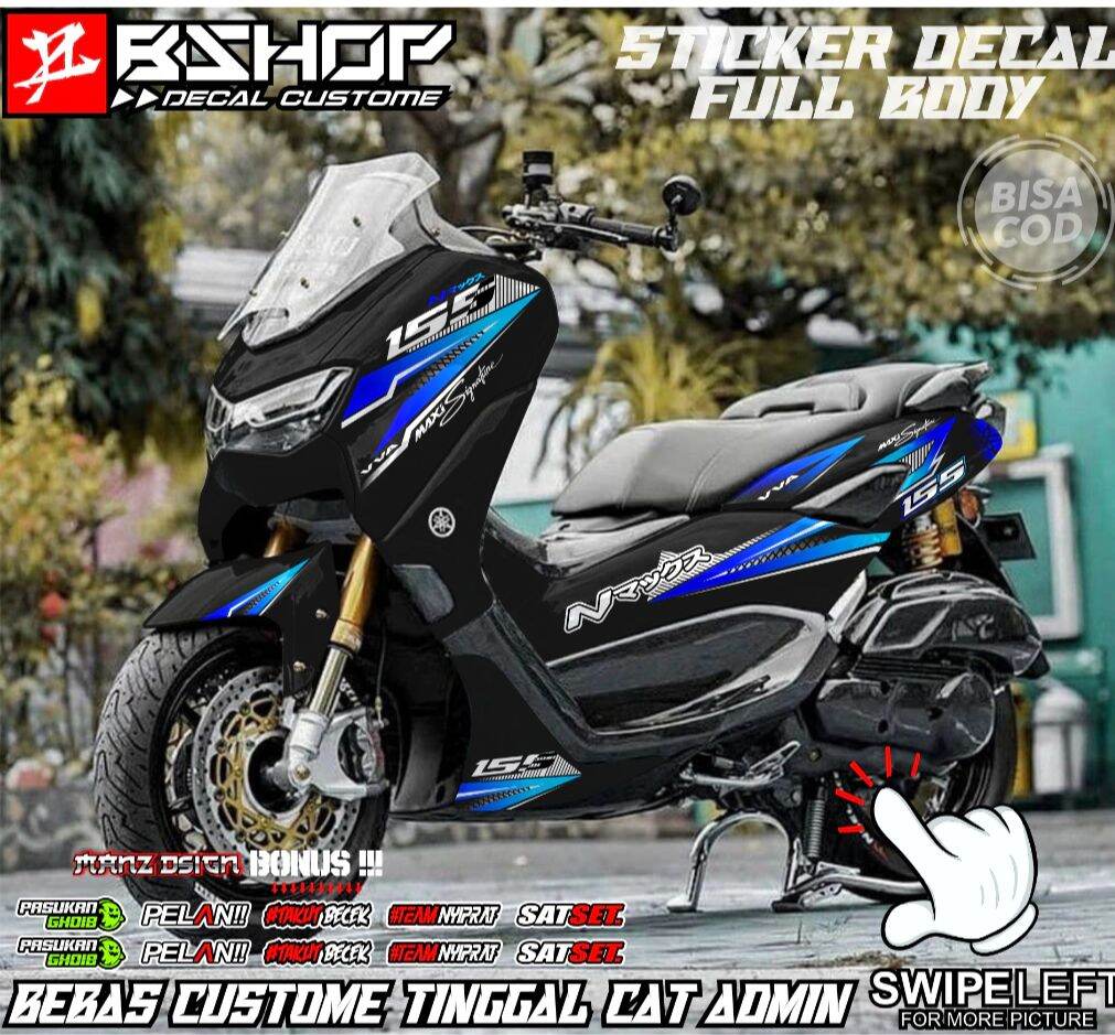 sticker decal full body Yamaha nmax gradasi simple sticker variasi ...