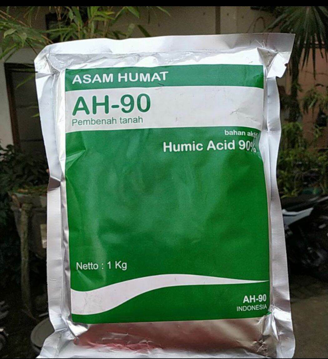Asam Humat AH-90 1 KG Humid Acid 90% Pembenah Tanah Bungkus warna hijau ...