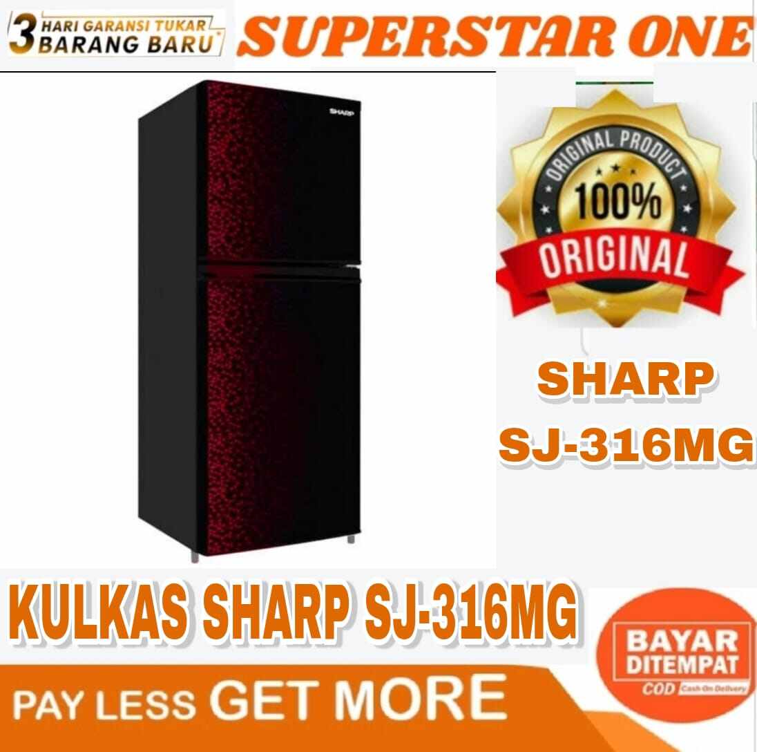 Kulkas Sharp 2 pintu SJ-316MG Lemari es SJ 316MG | Lazada Indonesia