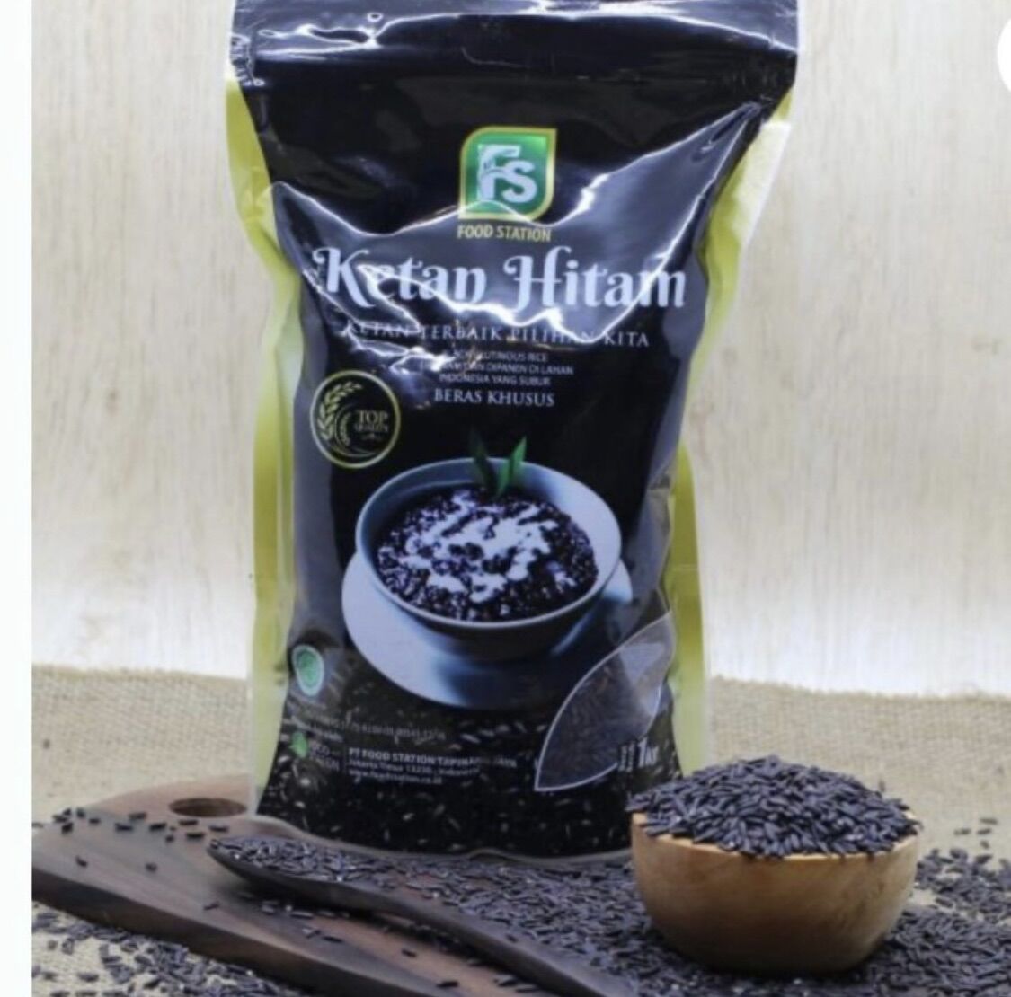 FS beras ketan hitam 1 kg / food station beras ketan hitam 1 kg ...